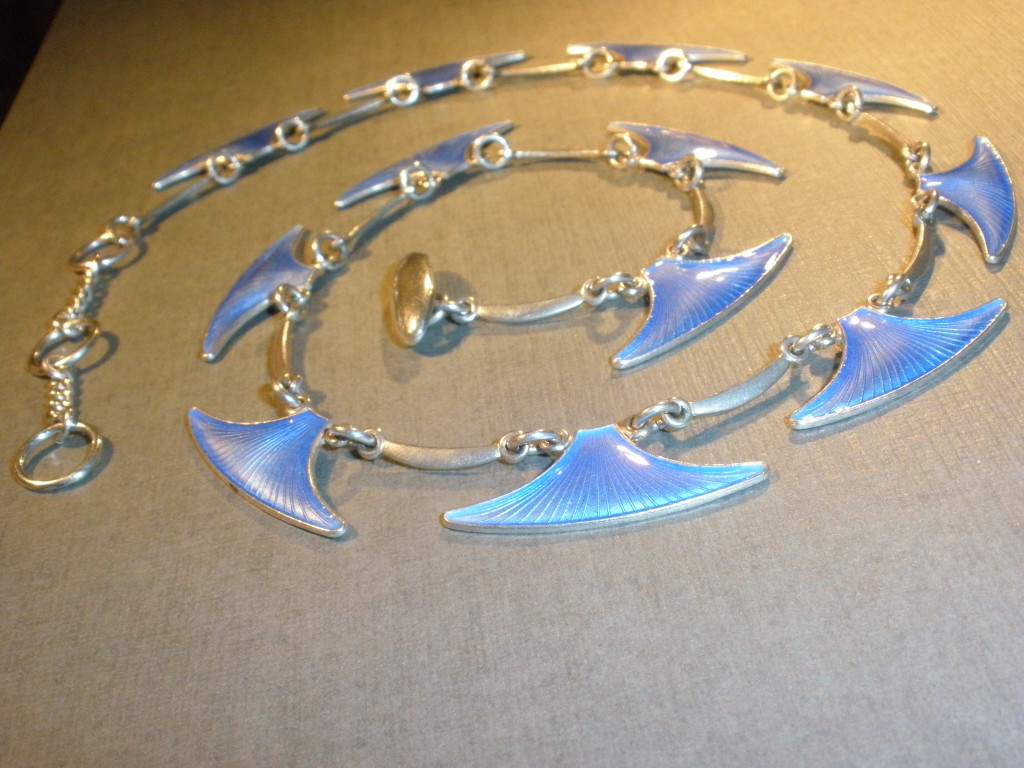 Volmer Bahner, enamelled silver necklace, Denmark, circa 1970 SOLD ...