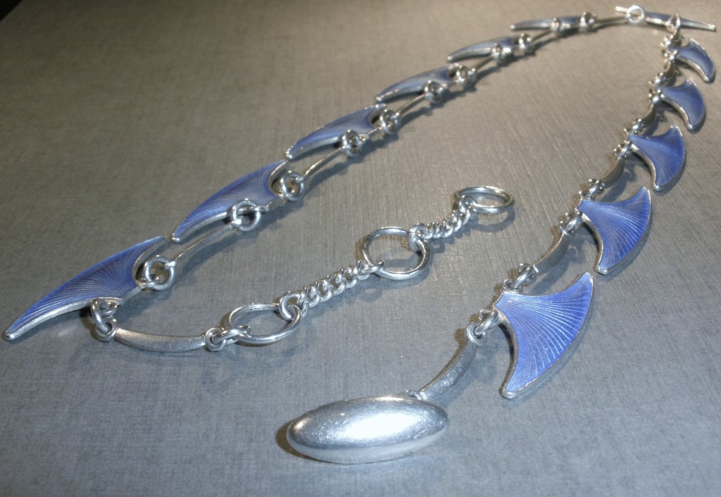 Volmer Bahner, enamelled silver necklace, Denmark, circa 1970 SOLD ...