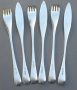 Robert Welch, matched set of six silver Alveston pattern fish knives ...