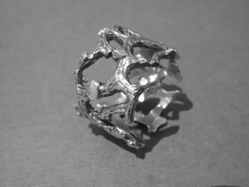 Guy Watson, cast silver rustic ring, London 1972 SOLD – John Kelly 1880+