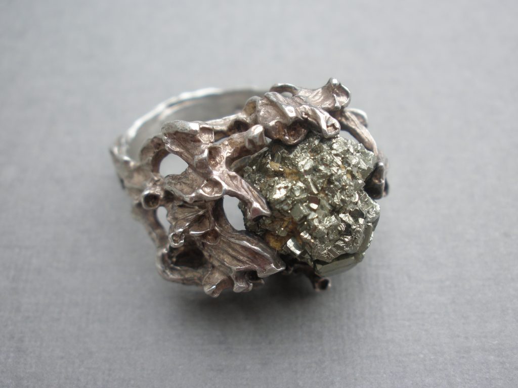 Guy Watson, iron pyrites set silver ring, London 1972SOLD – John Kelly ...