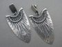 Wally Gilbert, pair of woven and fused silver drop earrings, English ...
