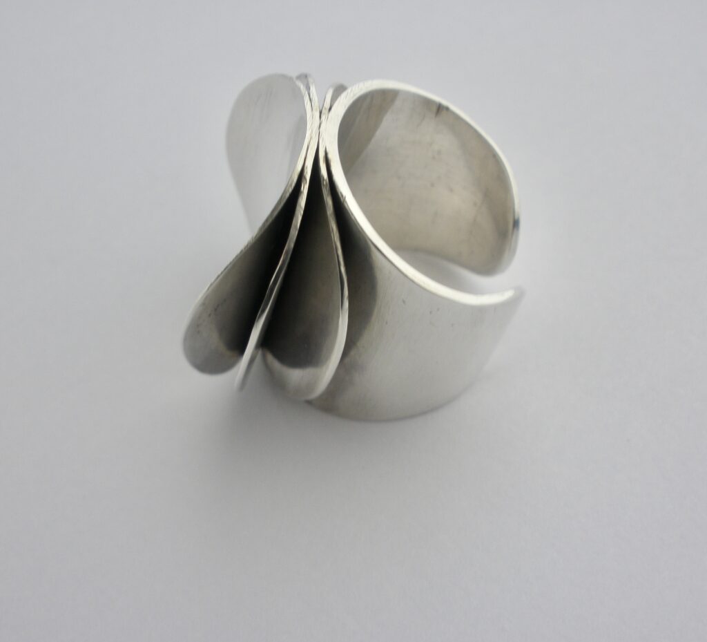 Tone Vigeland, for Norway Plus Designs Studios, ‘Rose’ silver ring ...