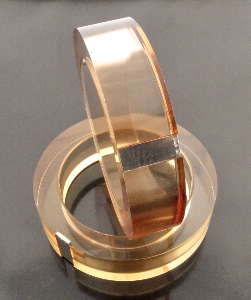 Block, silver mounted light brown perspex bangle, Edinburgh 2008 (Ref ...